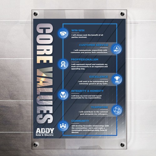 Designs | Important company poster to display our core values. | Poster ...