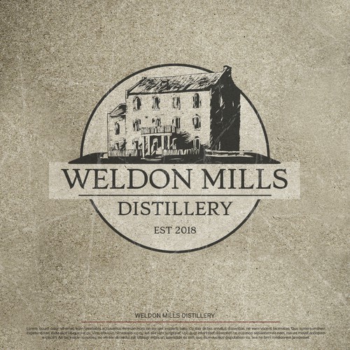 Logo for Distillery with Historic House | Logo & brand identity pack ...