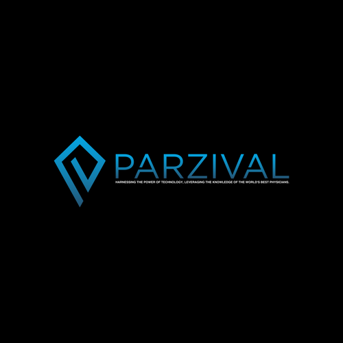 Create a diamond logo for Parzival, the world's first specialty medical ...