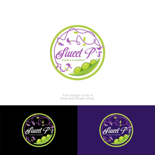 Designs | Viney Three peas in a pod with flower | Logo design contest