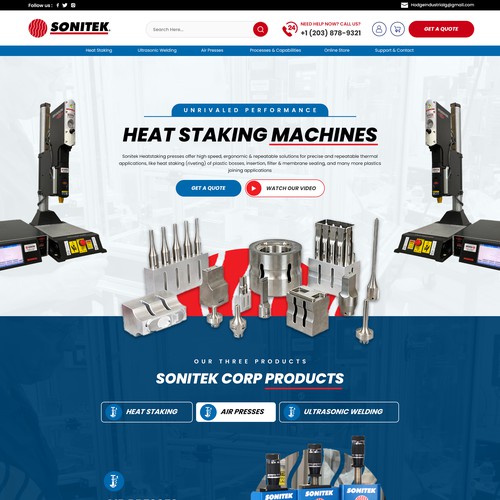 Designs | Industrial Automation Machine Maker Home Page Redesign | Web ...