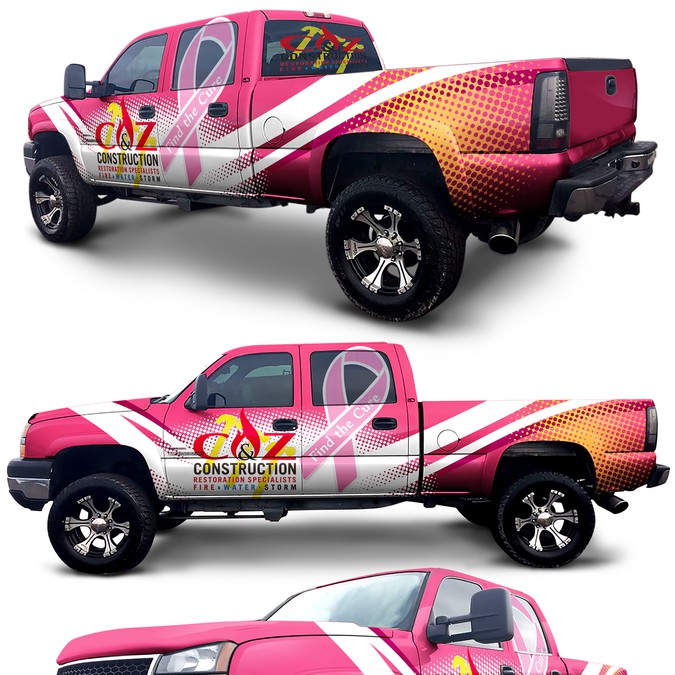 Breast Cancer Awarness Truck! | Car, truck or van wrap contest