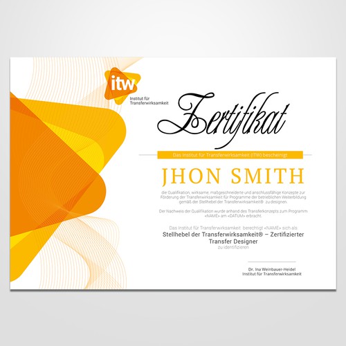 Design a Qualification Certificate - modern, professional & appealing ...
