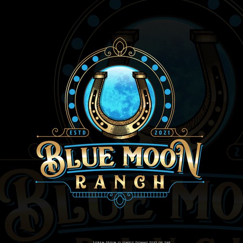 Designs | Blue Moon Ranch - Luxury AirBNB / Ranch | Logo design contest