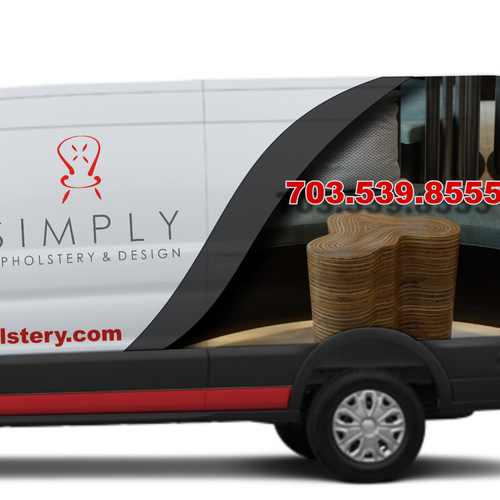 2015 Ford Transit-250 Partial Wrap for an Upholstery Shop | Car, truck ...