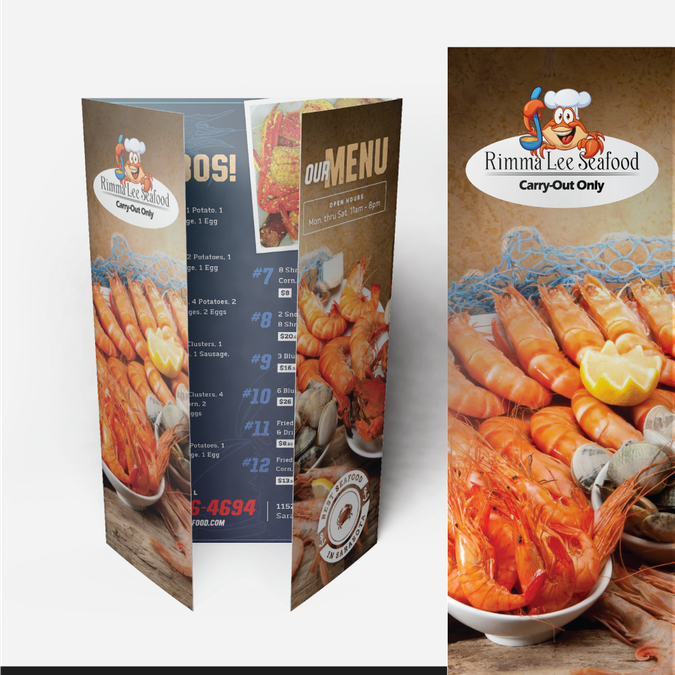 Seafood Restaurant Menu Design | Menu contest