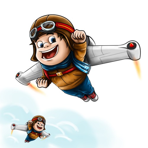 Jetpack Aviator Kid Character for Libring | Character or mascot contest