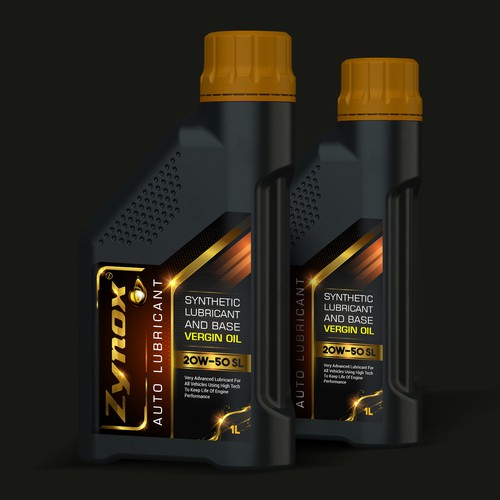 Designs | auto lubricant label design | strong , modern and powerful ...