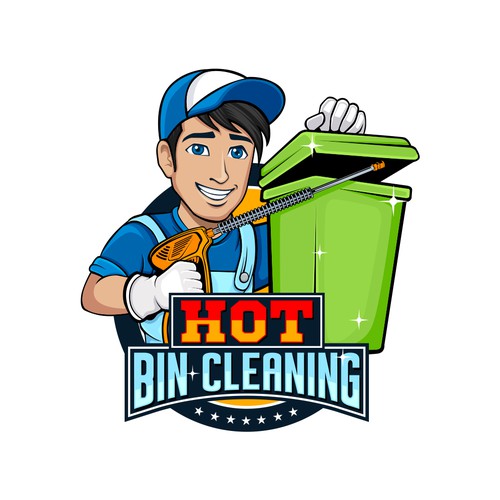Designs | Hot Bins Cleaning - Trash Can Cleaning | Logo design contest