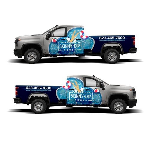 Designs | Skinny-Dip Pools needs a fun Truck Wrap Design in South ...
