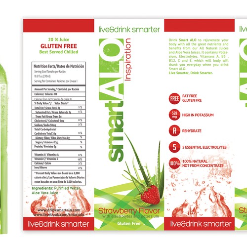**Urgent - Help Needed!" New Smart ALO Drink Label Design Needed ...