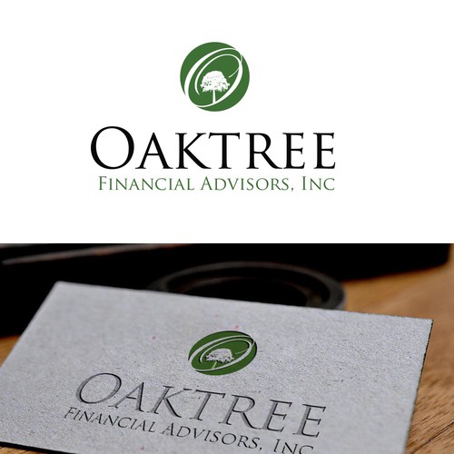 Create high-end logo of oak tree for investment and financial planning ...