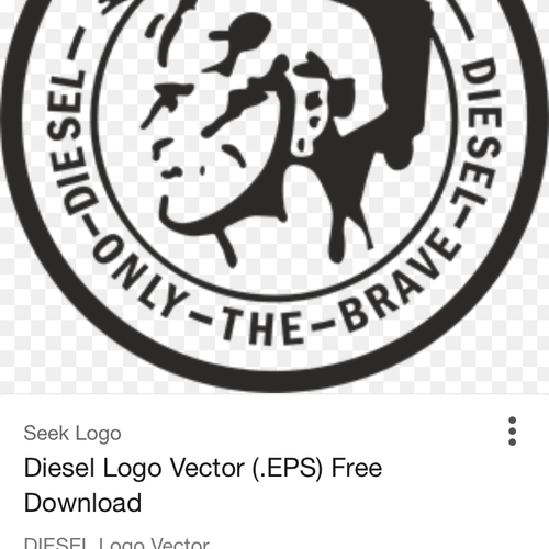 Diesel Logo Only The Brave Vector