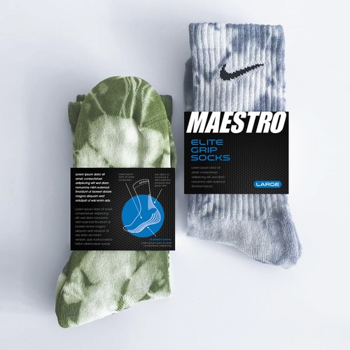 Designs | Maestro SW Grip Socks | Product packaging contest