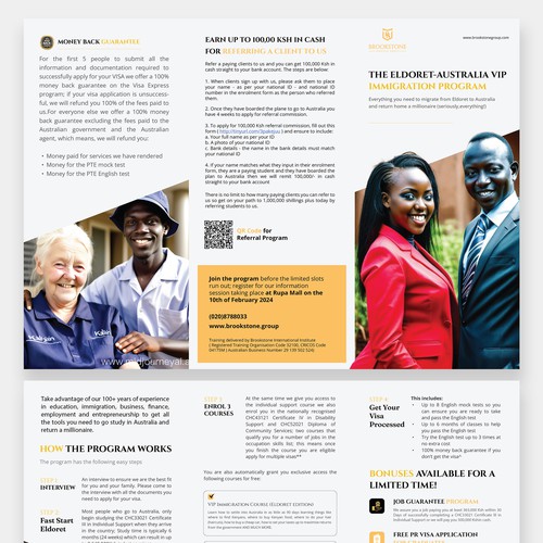 Designs | Design Trifold Pamphlet for Premium Education/Immigration ...