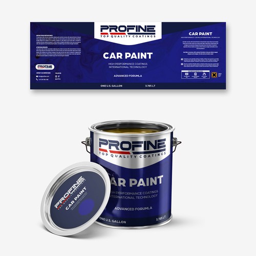 Designs | Label for our professional automotive and industrial coatings ...