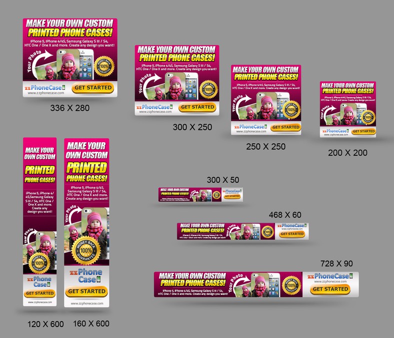 Help zzPhoneCase with new banner ads for Google Adwords Display Network ...