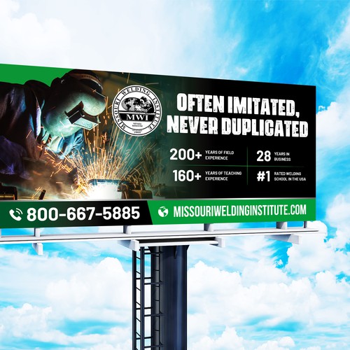 Designs | Billboard for top welding school in the USA! | Signage contest