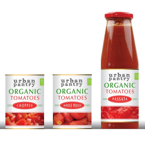 Organic Tin Tomato Label Design | Product label contest