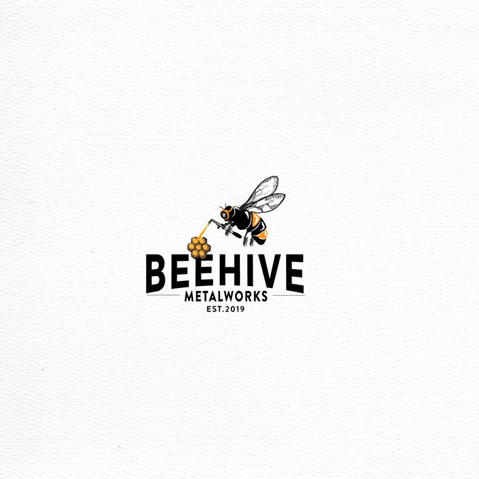 Design A Powerful Bad Ass BEE Logo for Beehive Metalworks | Logo design ...