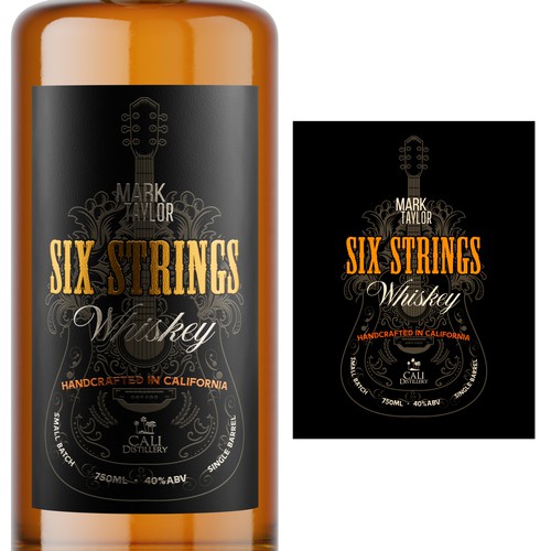 Designs | Steel String Signature Whiskey | Product label contest