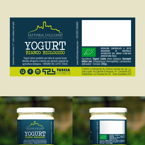 Guide label for cheese and yogurt | Product label contest