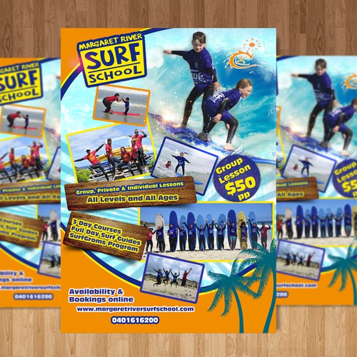 Margaret River Surf School Poster | Poster contest