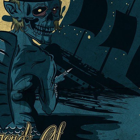 Create a Scottish Lore creature design for a beer label T-shirt | T ...