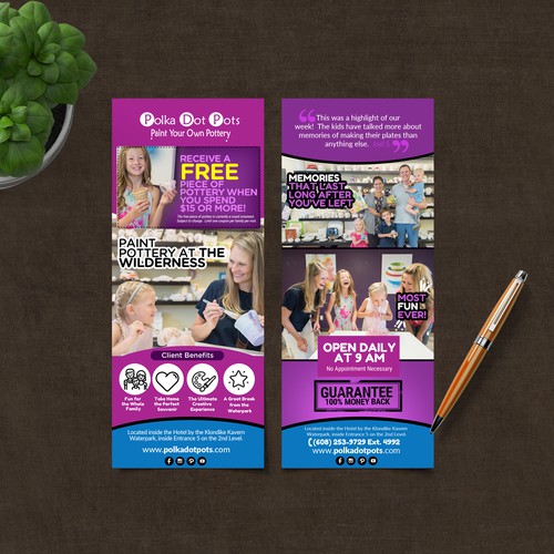 Design a fun and exciting flyer for Polka Dot Pots Pottery Studio ...