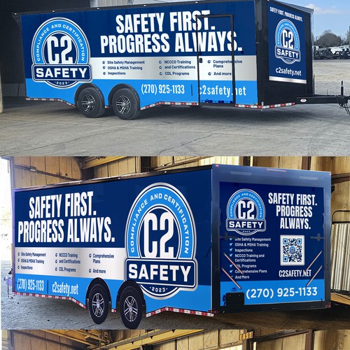 Designs | FULL Trailer Wrap - Construction Safety Company | Car, truck ...
