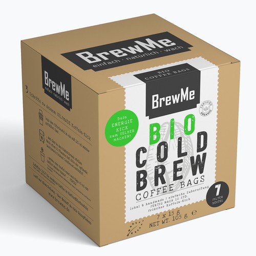 Designs | Packaging Design for Cold Brew Coffee Bags | Product ...