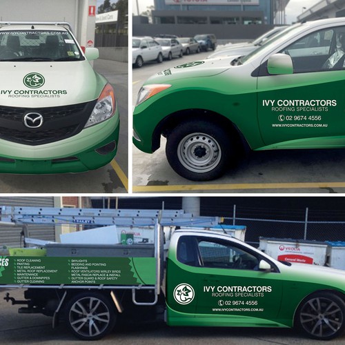 Designs | Ivy Contractors Car Wrap | Car, truck or van wrap contest