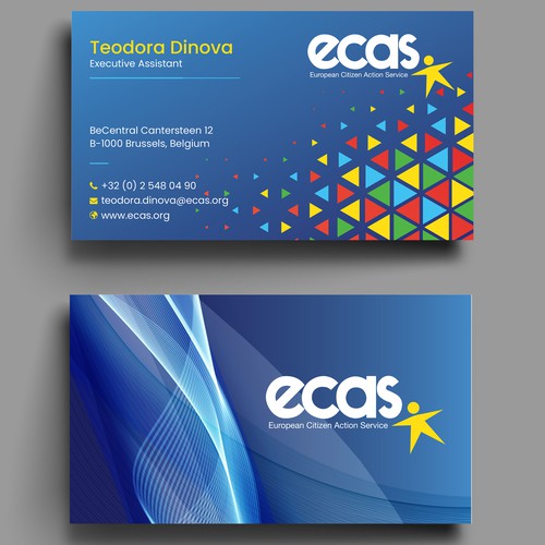 Designs | Design a classy business card for a Brussels-based EU-focused ...