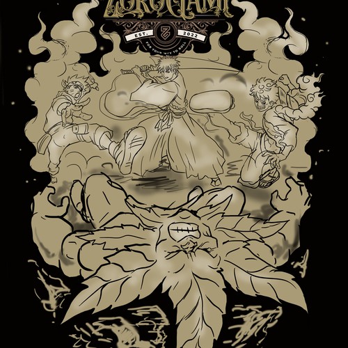 Designs | 🌟Big Three Anime & Weed Fusion: Unleash Your Artistic ...
