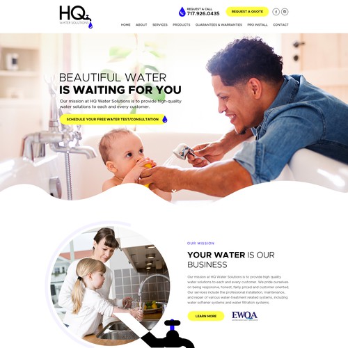 Designs | Website for Water Treatment Website | Web page design contest