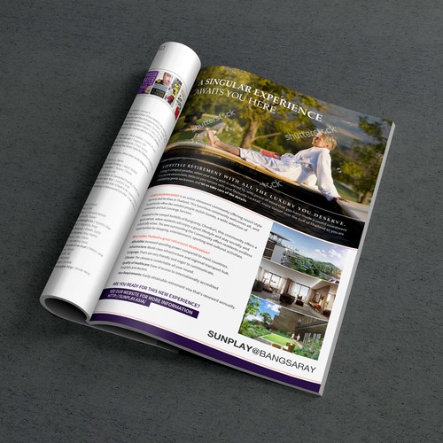 Single page magazine AD | Magazine cover contest