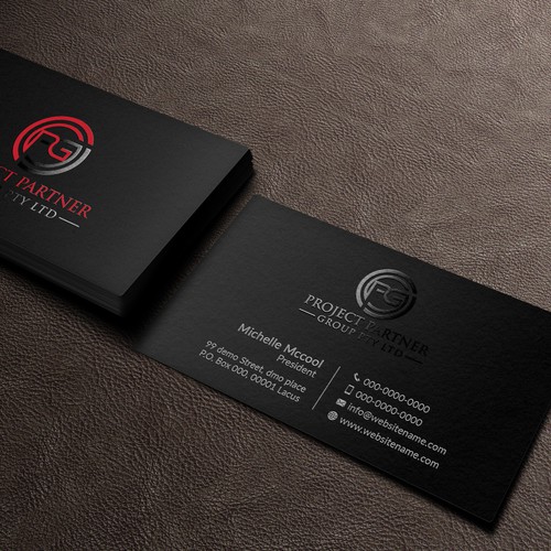 Build a high end project managers buisness card | Business card contest