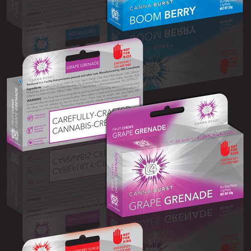Designs | C4 Canna Burst Packaging Design | Product packaging contest