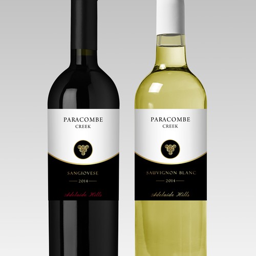 Modern yet classic label design for a boutique Australian wine ...