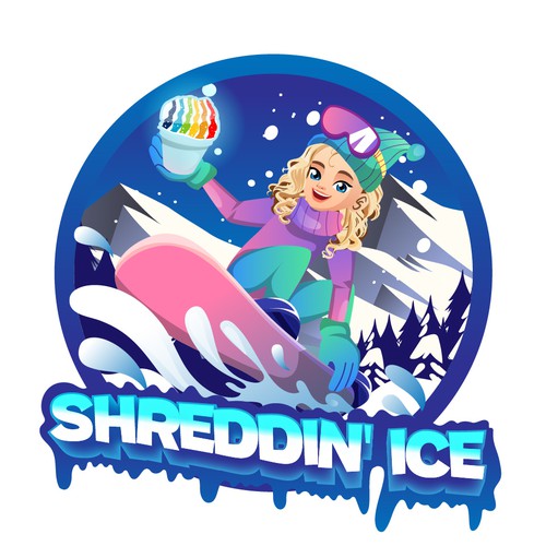 Designs | We need the coolest snowboarding, shaved ice eating character ...
