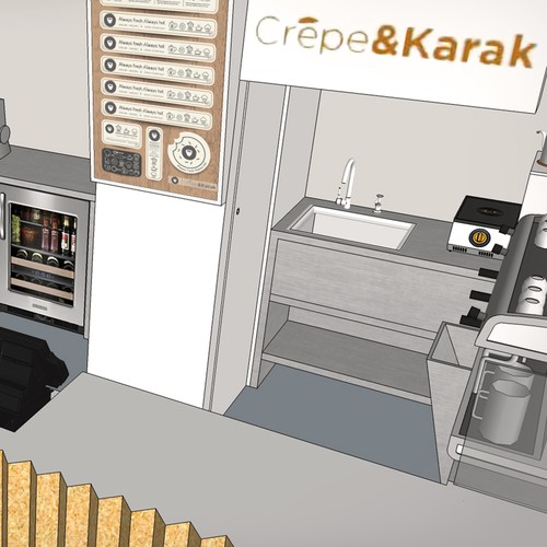 Crepe Kiosks Reimagined | Other design contest