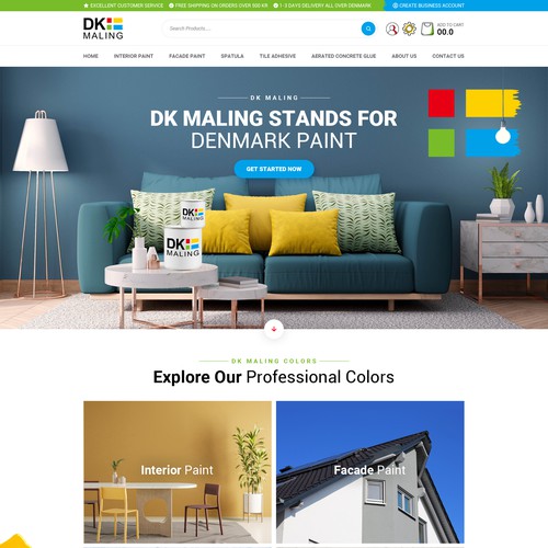 Designs | Create a toplevel colorful e-commerce website to professional ...