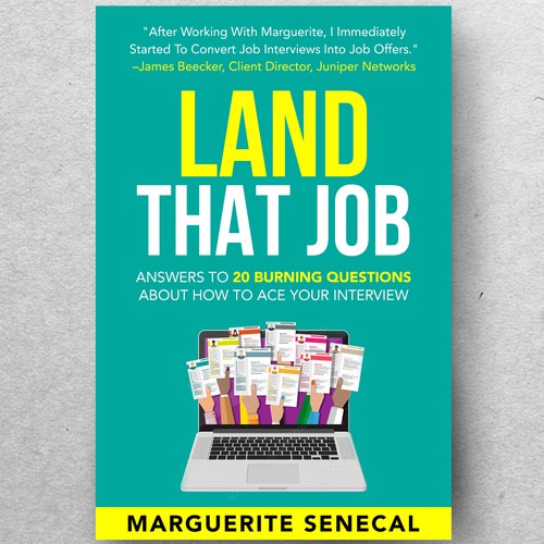 Designs | Bold, clean cover for book about acing an interview & landing ...
