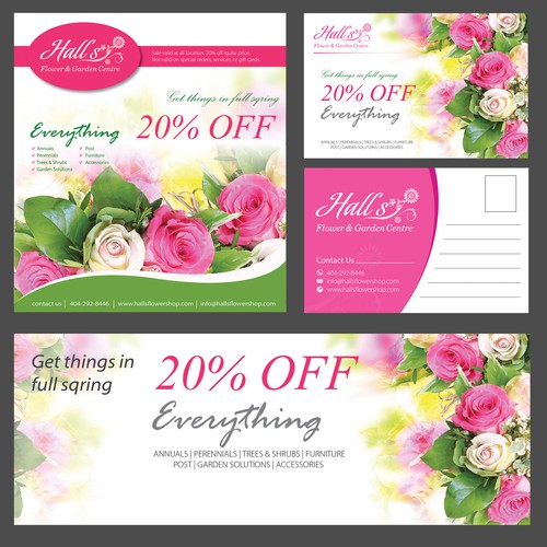 Designs | Create an eyecatching reusable template for a flower shop ...