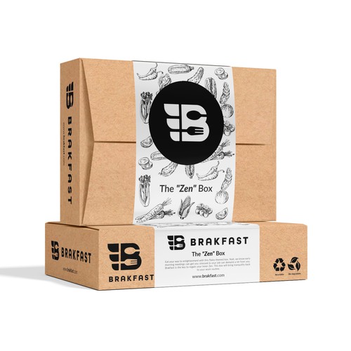 Breakfast Delivery Box & Sleeve Design. | Product packaging contest