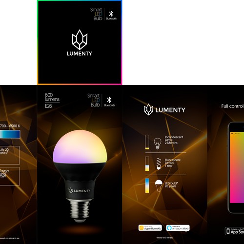 Designs | We need to create a sophisticated package for smart lamps ...