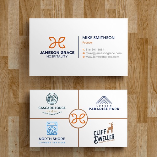 Designs | Create a modern and clean business card for a parent company ...