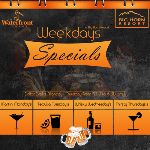 Designs | Waterfront Lounge Promo | Postcard, flyer or print contest