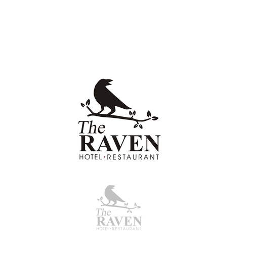 Create a iconic logo of a Raven for a Hotel | Logo design contest