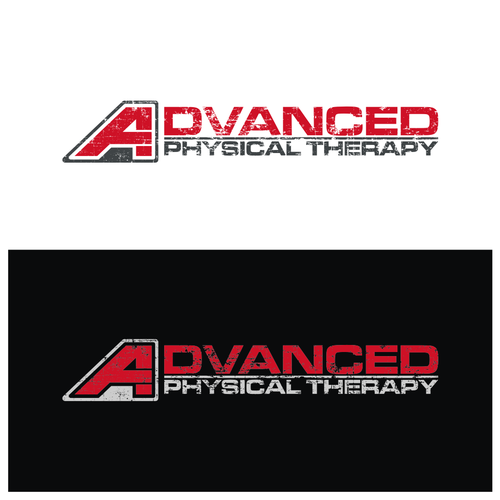 Advanced Physical Therapy logo. (industrial warehouse brand feeling ...